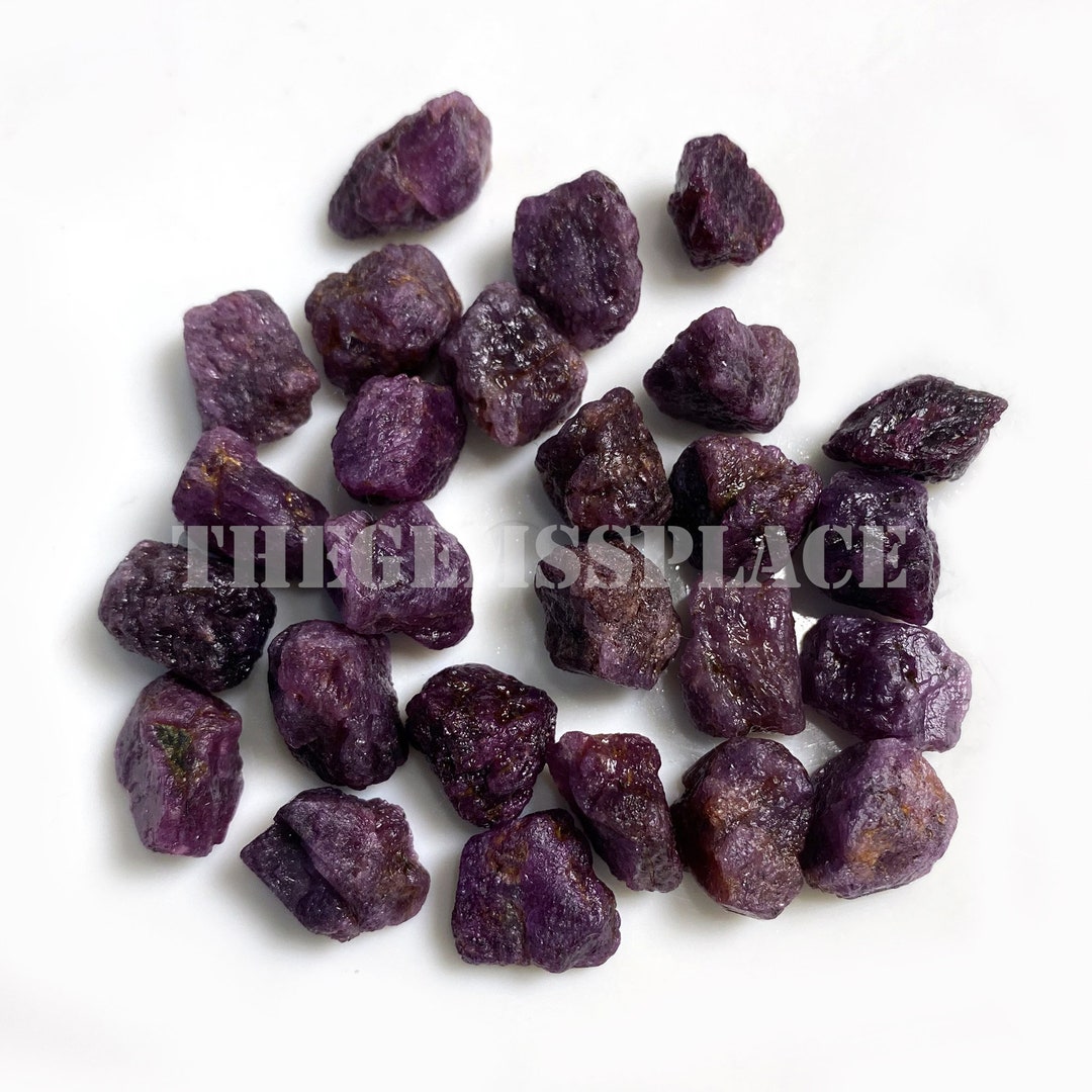 Raw Natural Red Ruby Gemstone, Genuine Ruby Rough, Red Ruby Crystal Raw ...