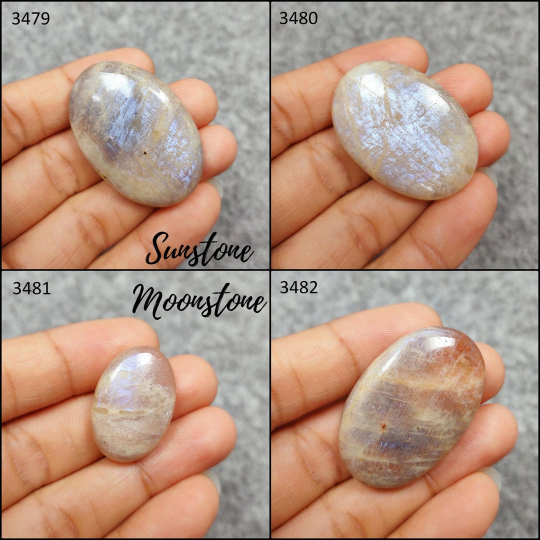 Sunstone Moonstone, Natural Gemstone Sunstone Moonstone Cabochon ...