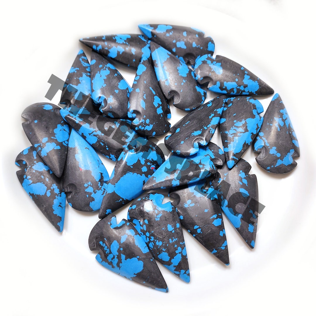 Turquoise Gems/ Blue Turquoise Carving/ Arrowhead Turquoise Carve ...