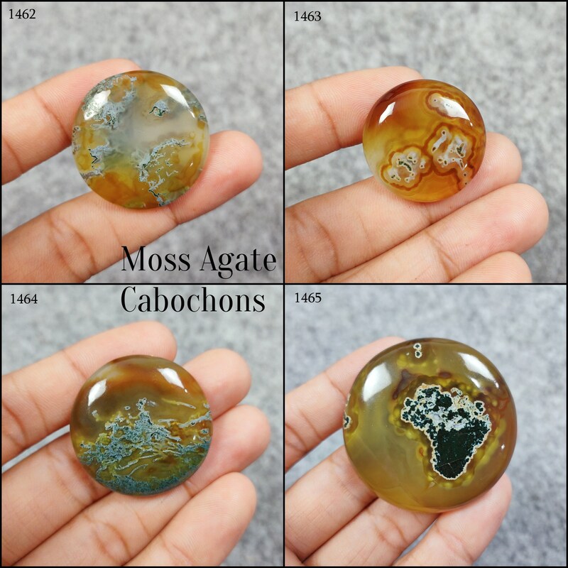 Moss Agate Cabochon - Etsy