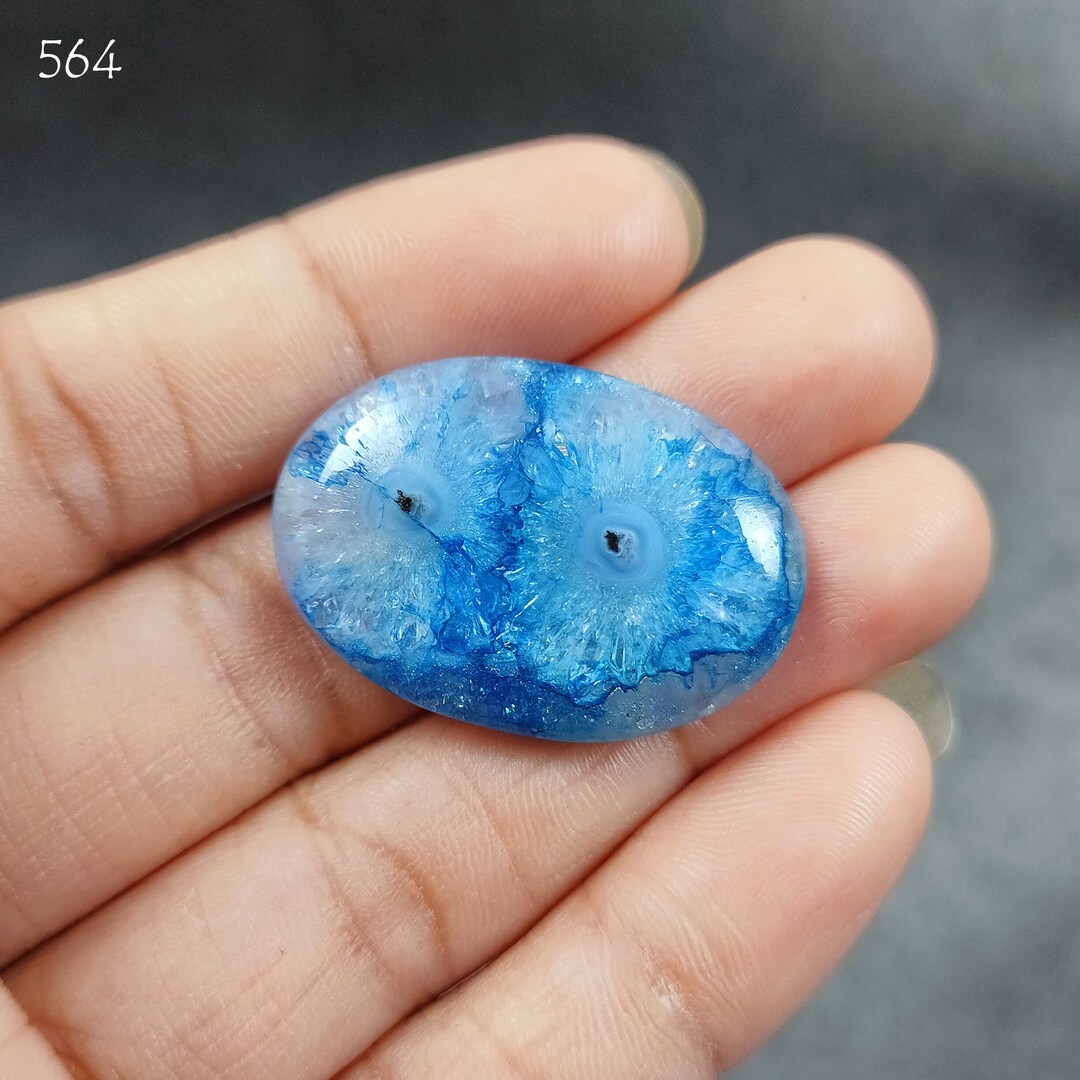 Natural Solar Quartz Gemstone, Solar Quartz Smooth Cabochon, Flat Back ...