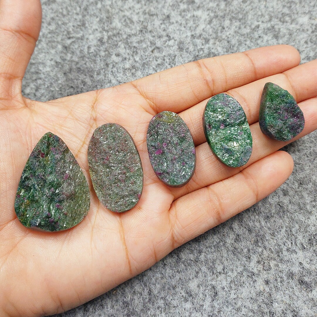 285 Ct Ruby in Fuchsite Raw Stone - One Side Polished Ruby Fuchsite ...