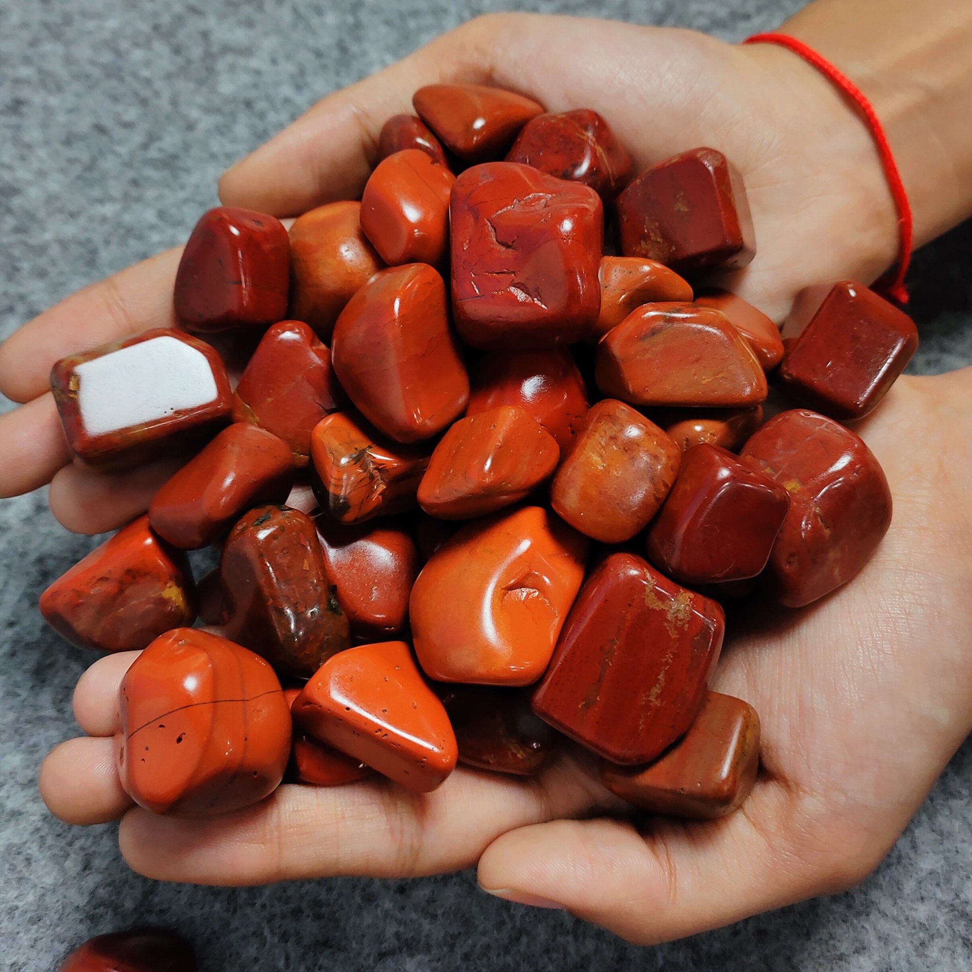 RED JASPER TUMBLED Polished Tumbled Red Jasper Authentic - Etsy