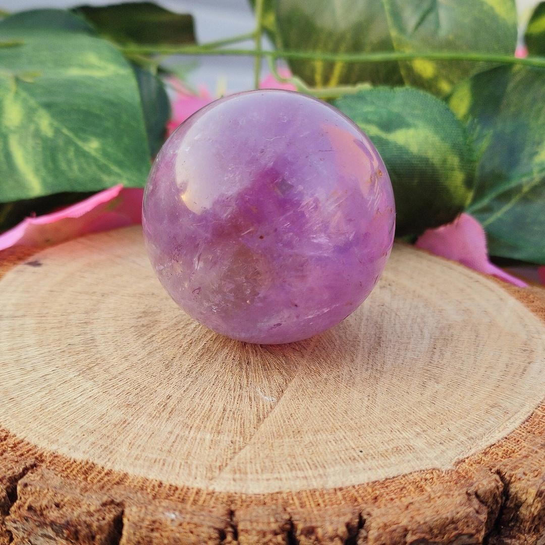Natural Amethyst Sphere, Amethyst Ball, Undrilled Amethyst Crystal Ball ...