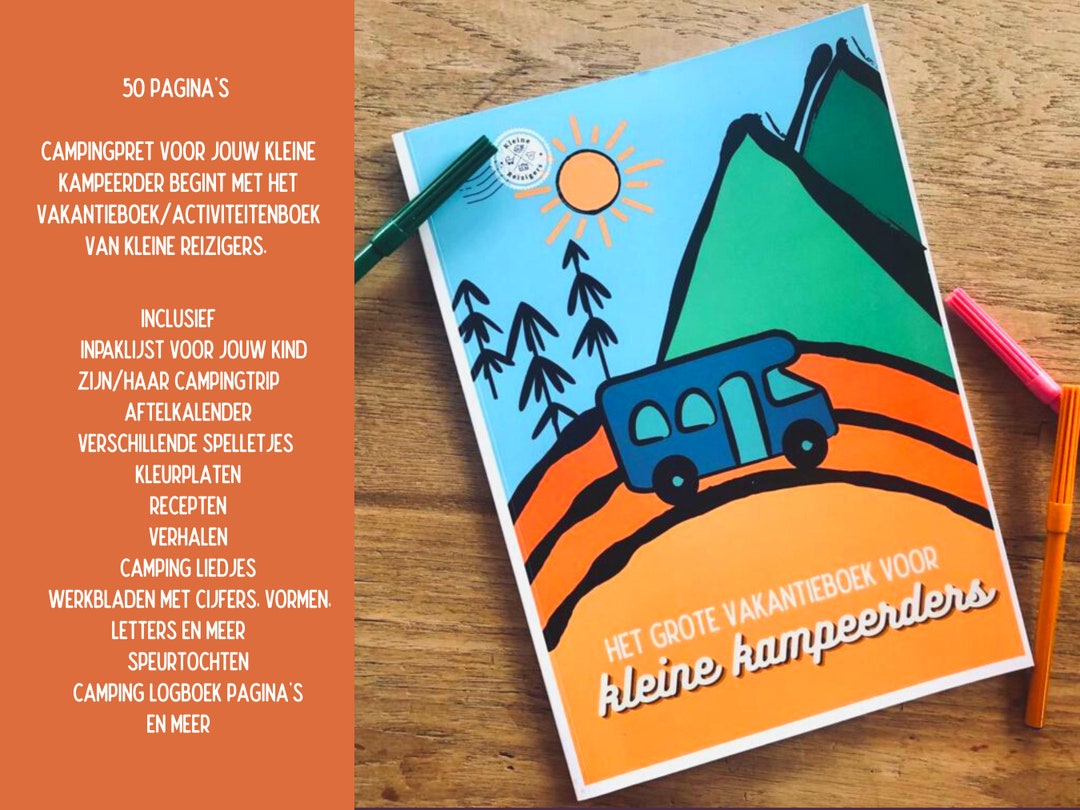 Activity Book Campsite | Holiday Book Camping 50 Pages | Activity Book ...