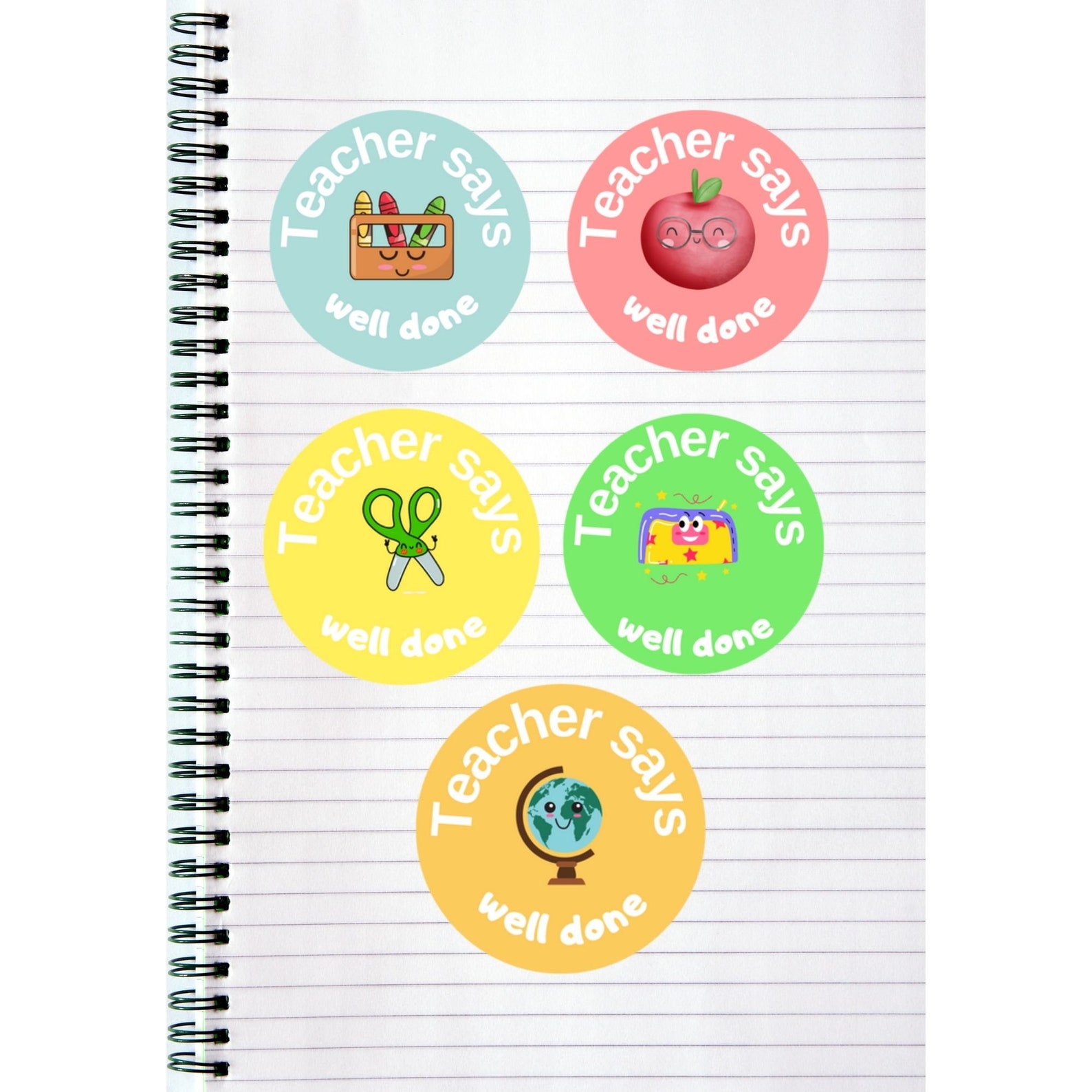 Colorful Teacher Digital Printable Stickers Teacher Digital - Etsy