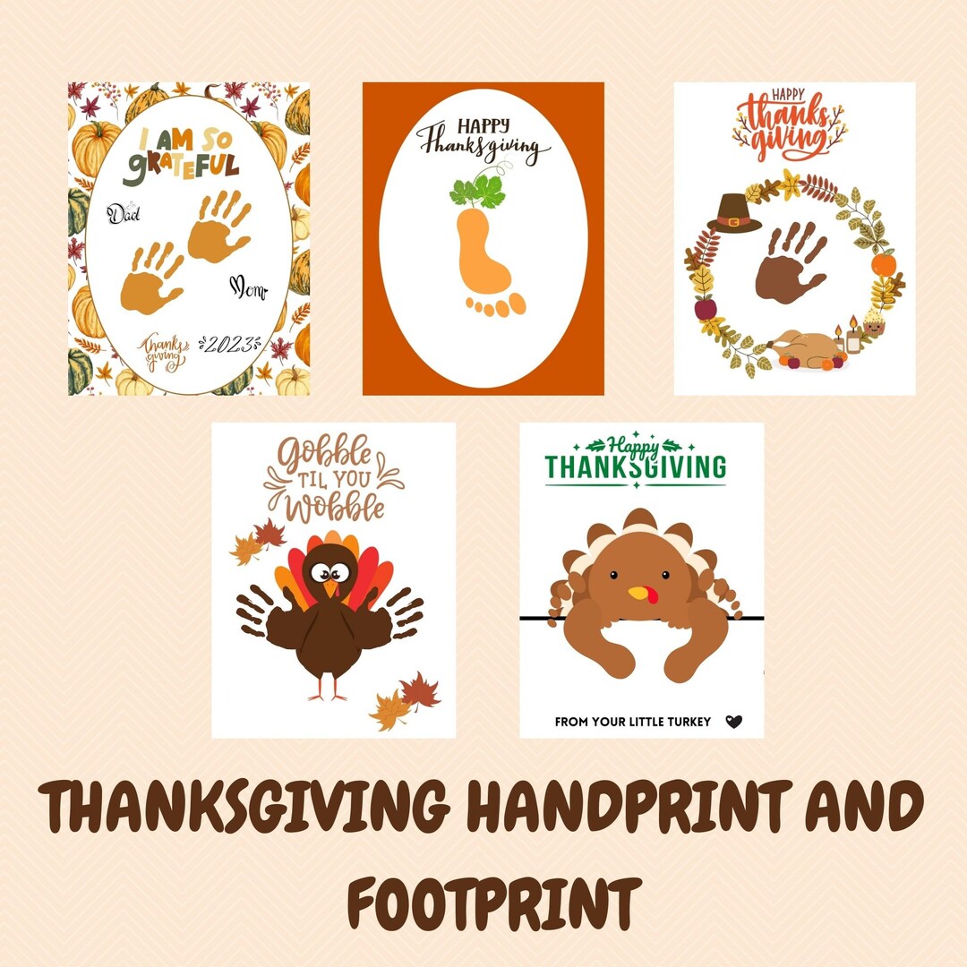 Happy Thanksgiving From Your Little Turkey Handprint Crafts, Printable ...