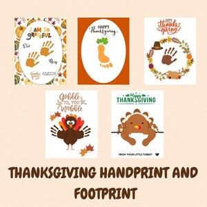 Happy Thanksgiving From Your Little Turkey Handprint Crafts, Printable ...