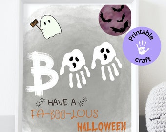 Halloween Bat Handprint Art Bat Handprint Printable Craft - Etsy