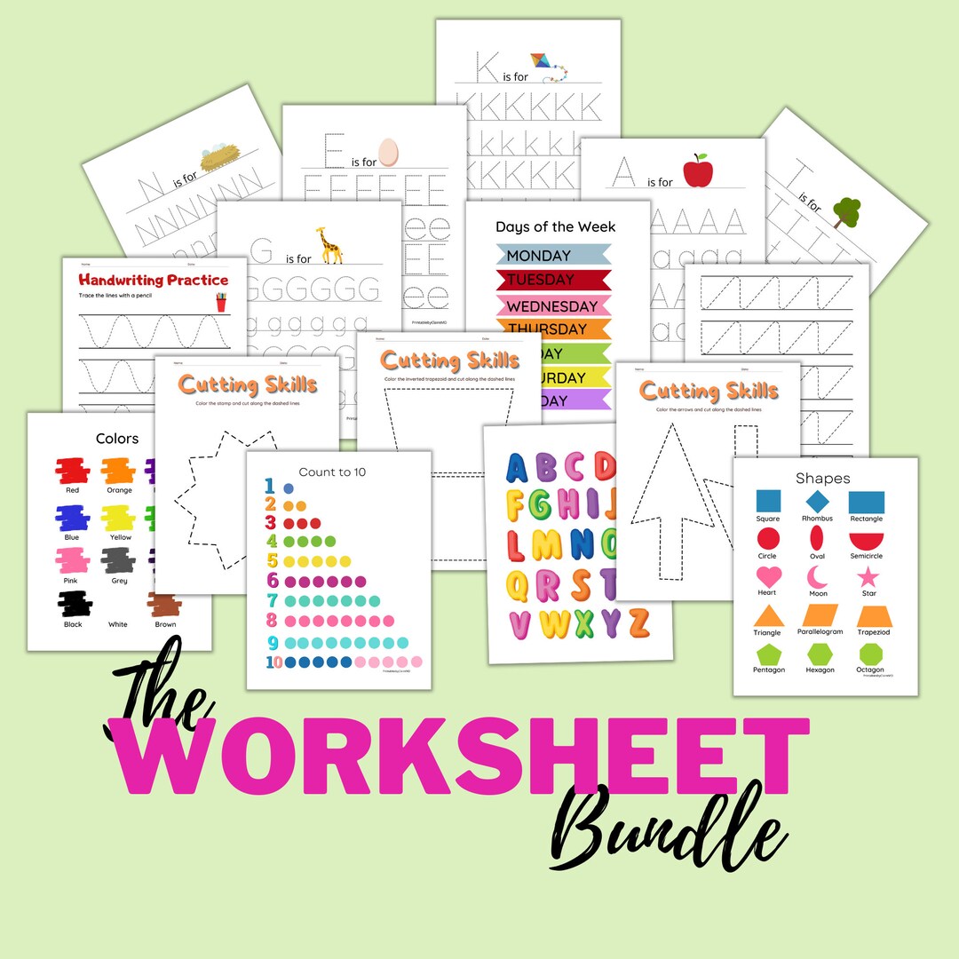 Letters Numbers Shapes Bundle Alphabet Counting Shapes - Etsy