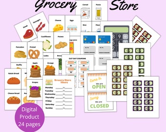 Printable Grocery Store - Etsy