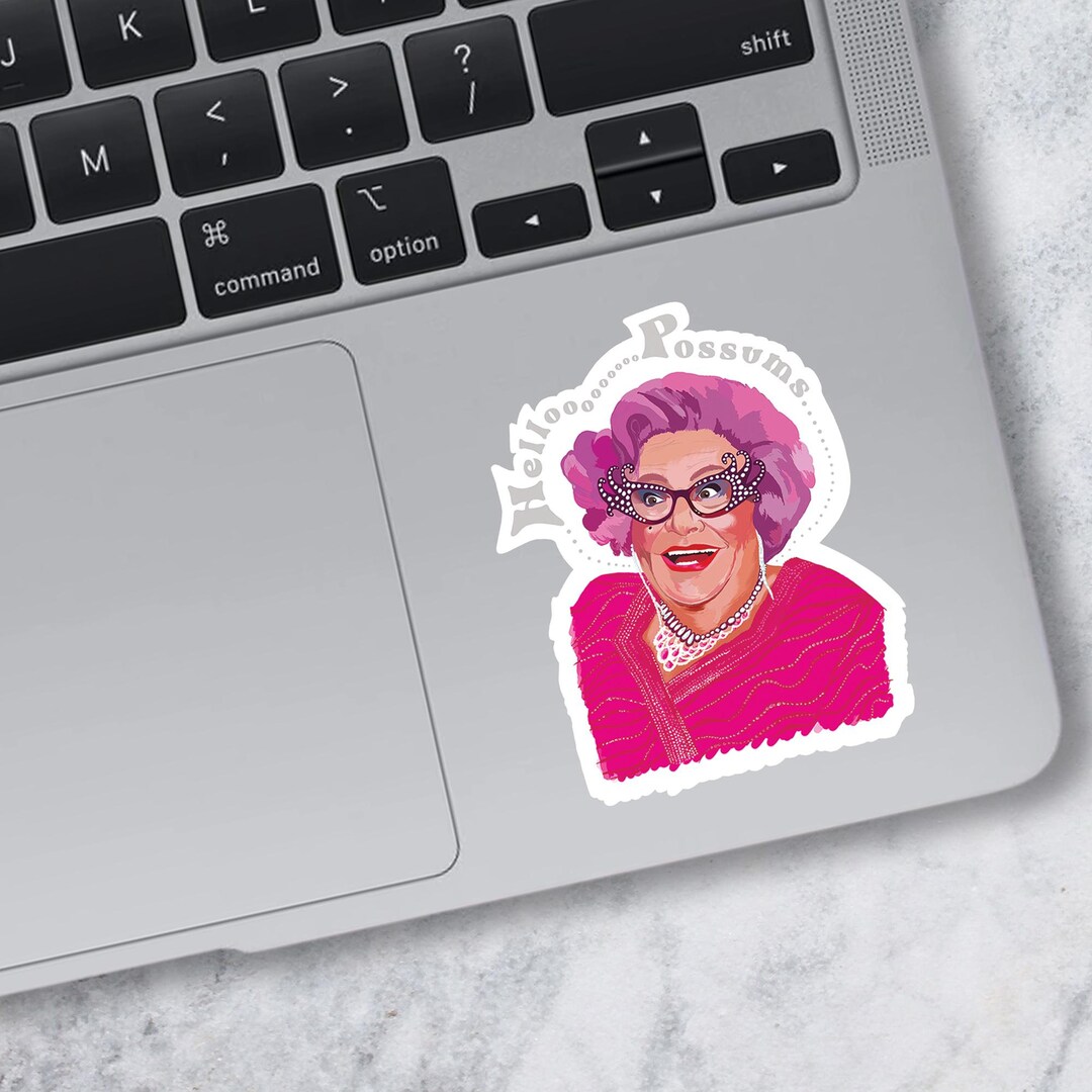 Dame Edna "hello Possums" Sticker / Pop Culture / Drag / Laptop Decal ...