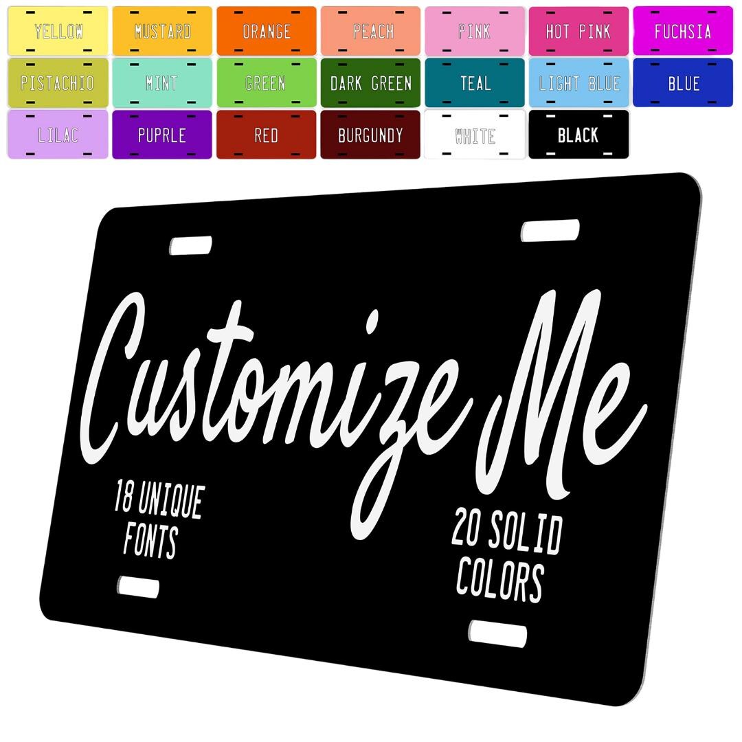 Personalized Car Plates - Etsy