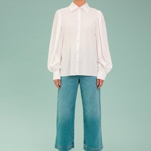 White Women Blouse,white Shirt,white Top for Women's,white Office Women ...