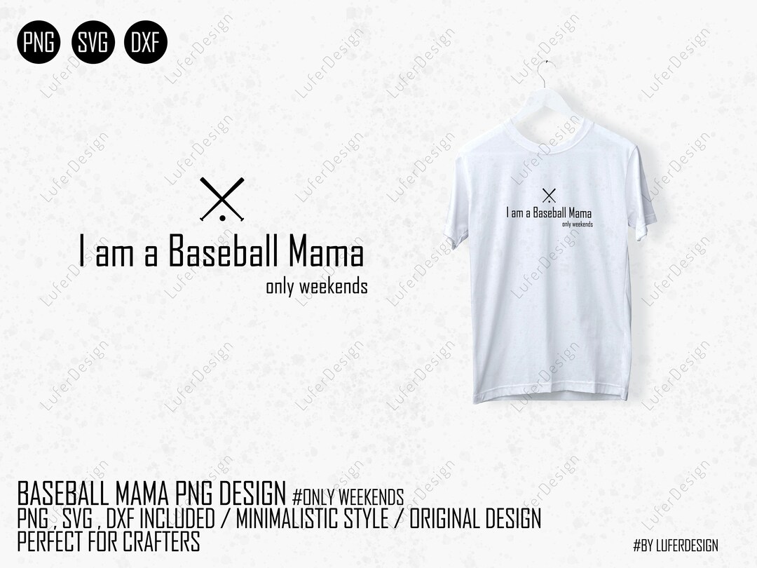 Minimalistic Baseball Mama Svg / Png Design for Sublimation , Cut File ...