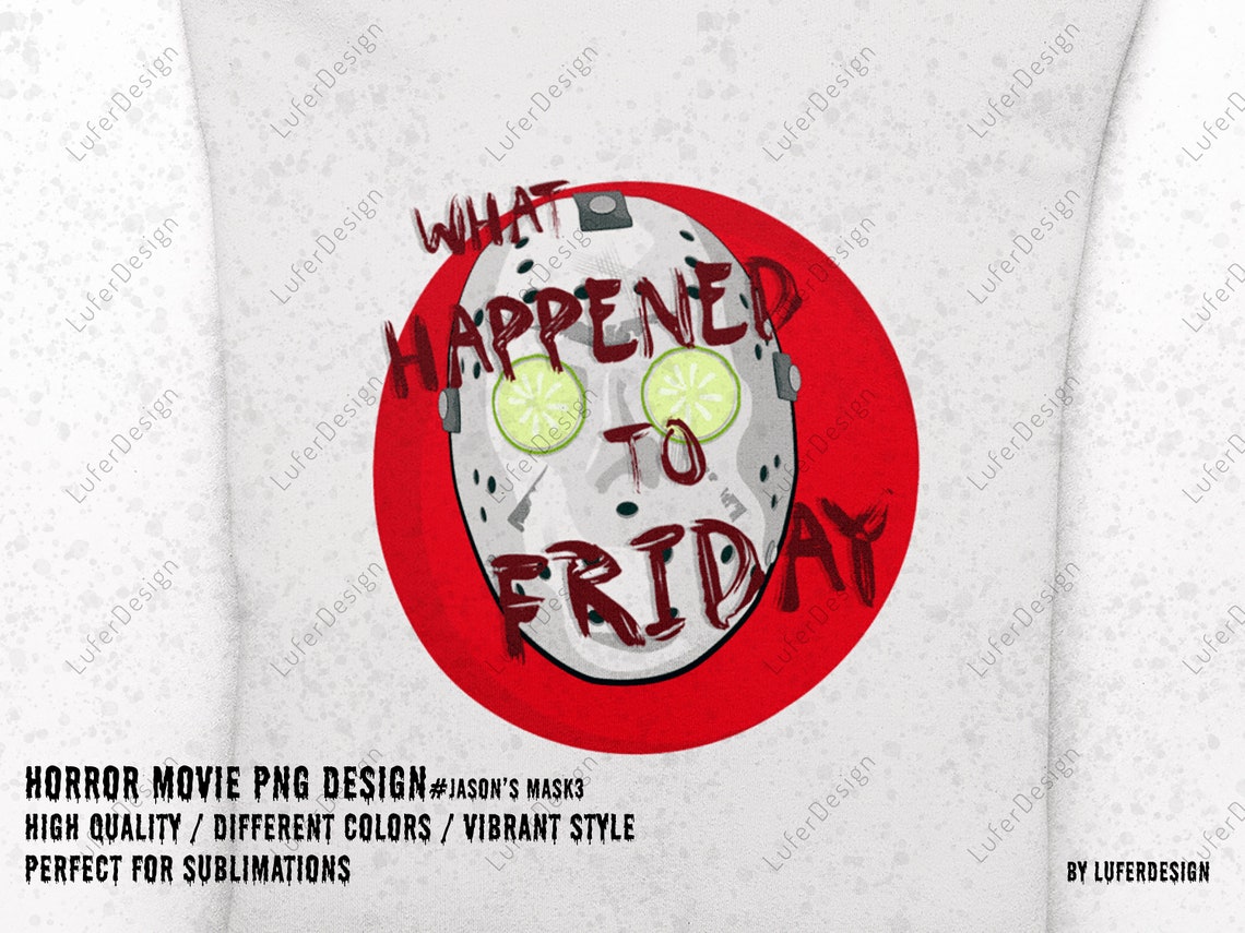 Jason's Mask Png for Halloween , Horror Movie Funny Png Design for ...
