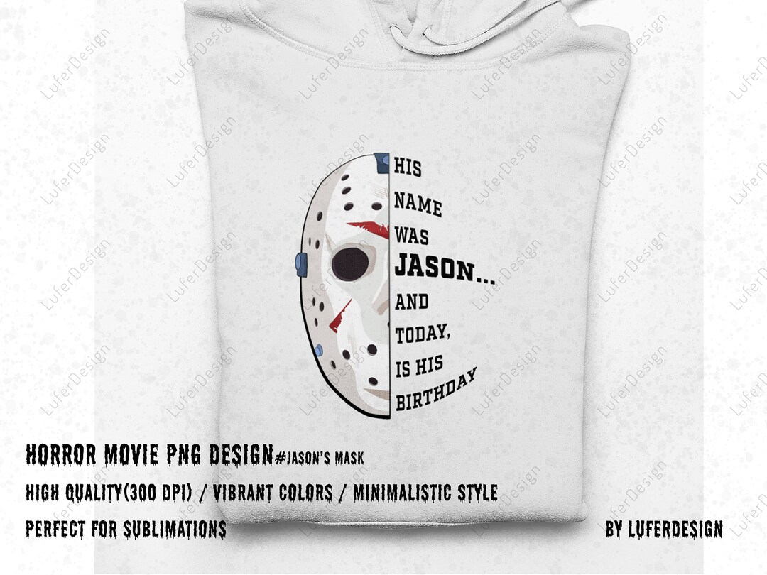 Jason's Mask Png for Halloween , Horror Movie Png Design for ...