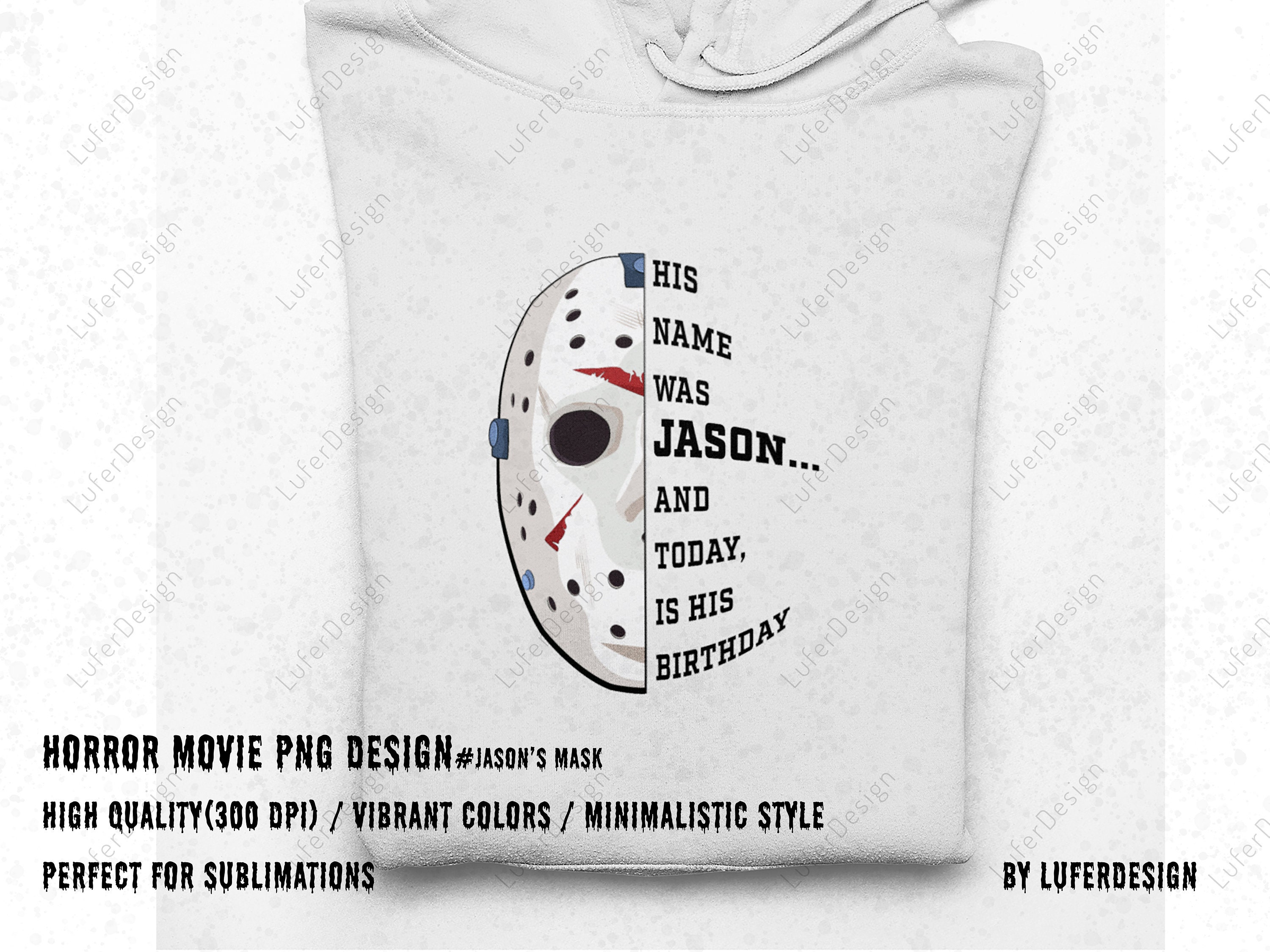 Jason's Mask Png for Halloween , Horror Movie Png Design for ...