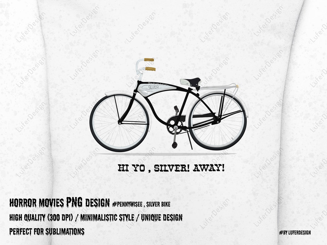 Pennywisee' Silver Bike Creative Png Design for Halloween, Horror Movie ...