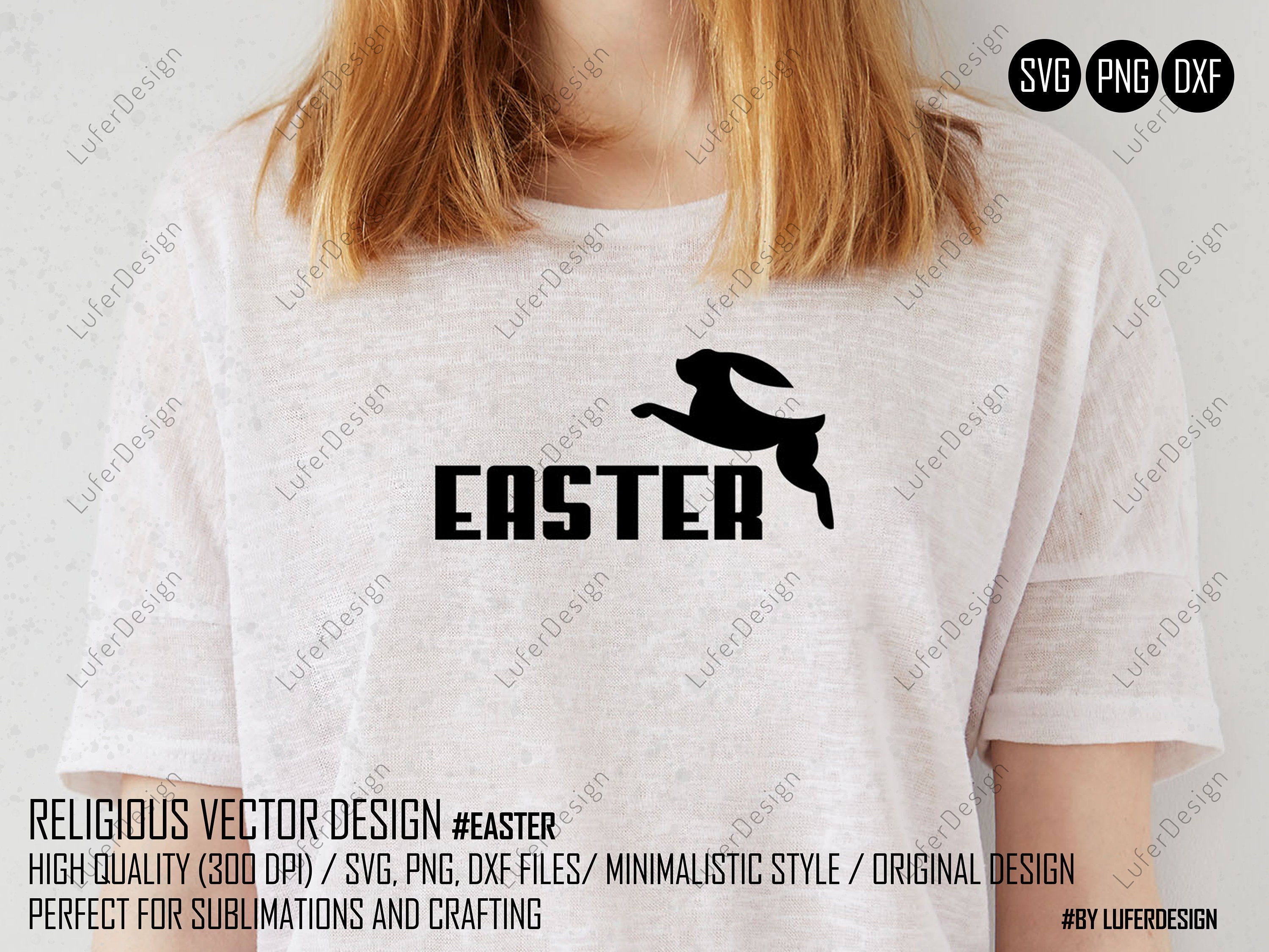 Easter Bunny Logo Svg/png/dxf Design for Crafting Easter Bunny, Easter ...