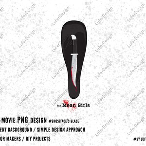 Ghostface's Blade About Mean Girls Png Design for Halloween Horror ...