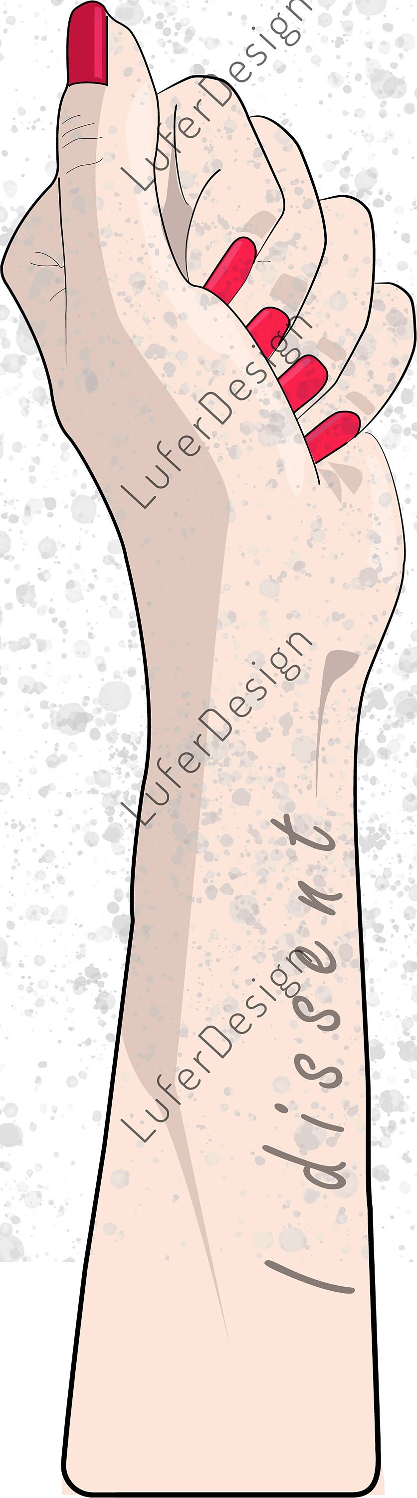 Women Rights i Dissent Quote Png Design for Sublimation ,women Fist Png ...