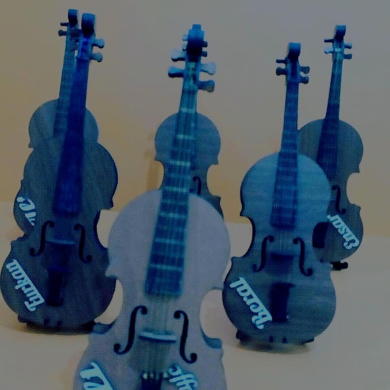 3D Wooden Violin Laser Cut File | DXF, SVG, PNG, Pdfdecorative Musical ...