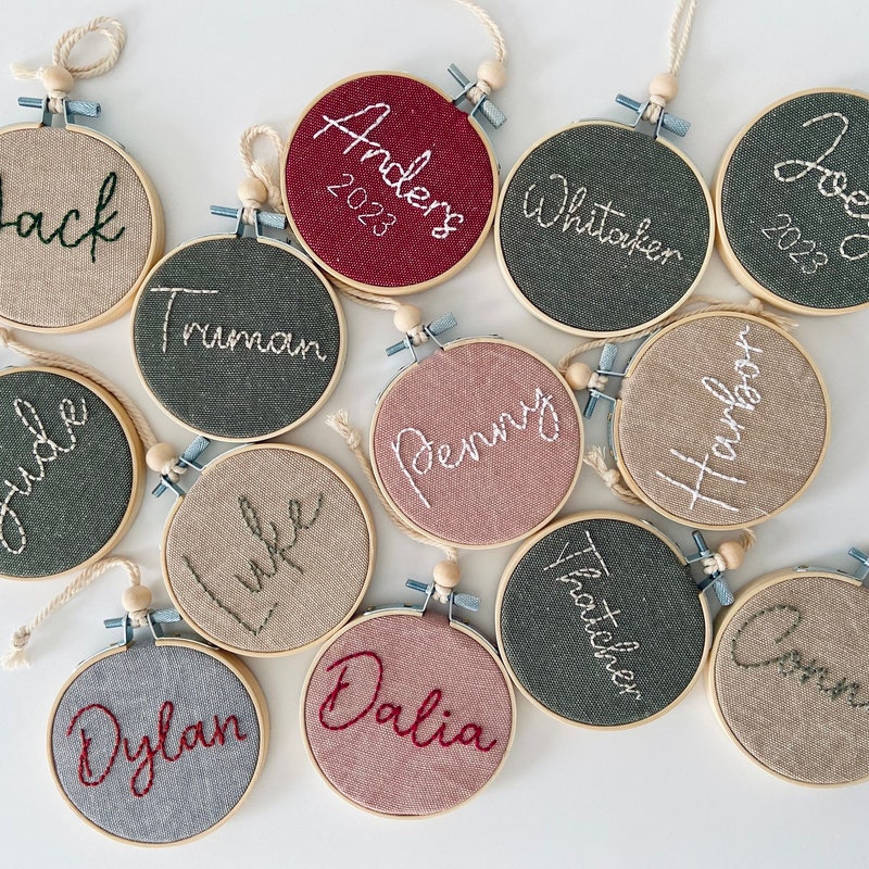 Embroidered Ornament - Etsy