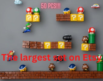 Super Mario Magnet Set - Etsy