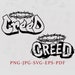Creed Graffiti, Lettering SVG, Graffiti SVG, Creed Crown SVG Instant ...