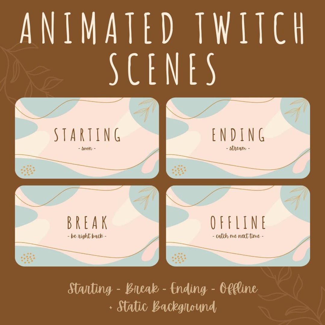 Animated Calming Blue Twitch Stream Scenes (digital Download) - Etsy