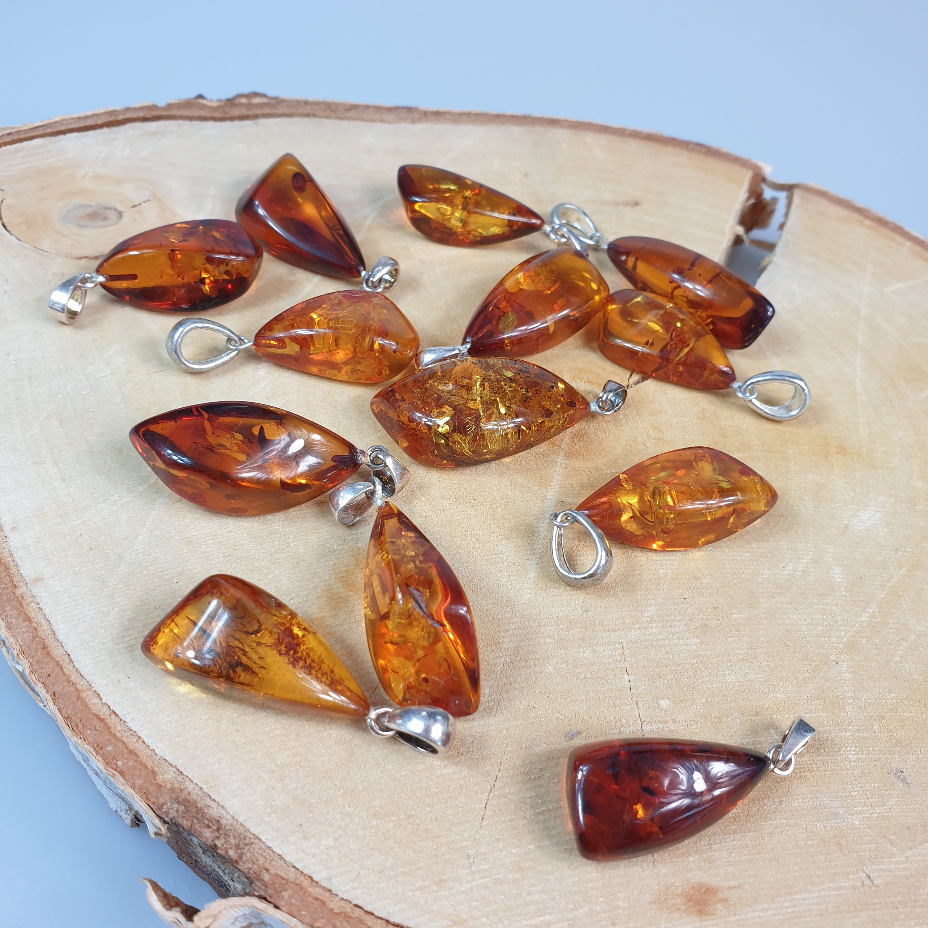 Raw Baltic Amber Pendant, Natural Gemstone Cabochon, Unisex Jewelry - Etsy