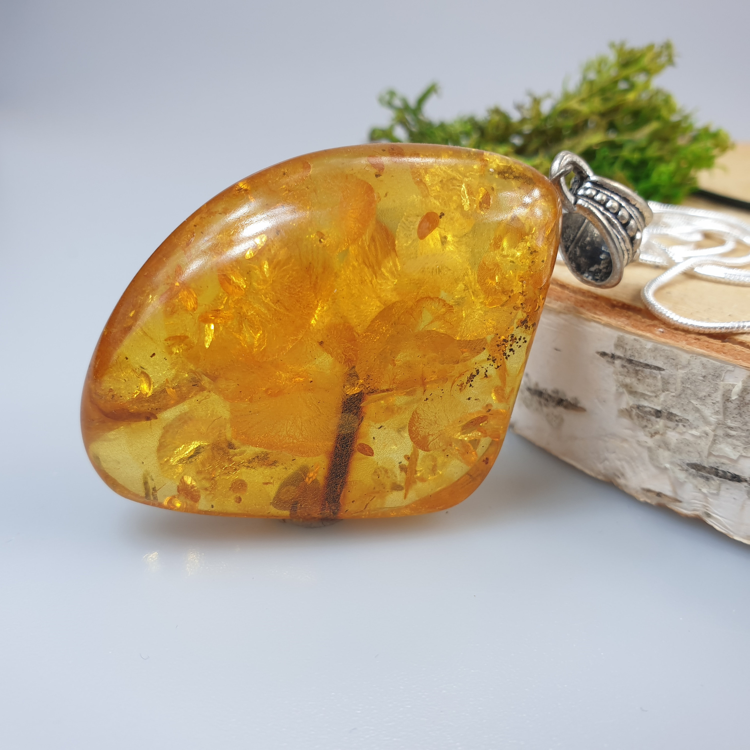 Raw Amber Pendant Big Baltic Amber Pendant Raw Massive - Etsy