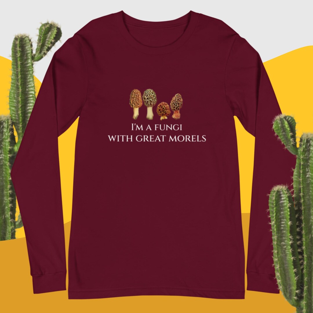 Fungi Great Morels Mushroom Mycelium Foraging Unisex Long - Etsy