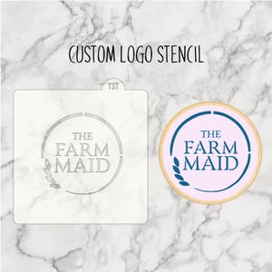 Personalised Custom Cookie Stencils, Custom Biscuit Stencil, Stencil ...