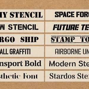 Personalised Custom Text Stencils, Custom Word Stencils, Custom Name ...