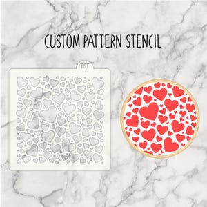 Personalised Custom Cookie Stencils, Custom Biscuit Stencil, Stencil ...