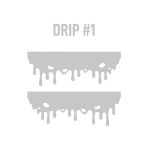 Paint Drip Reflective Heat Transfer Vinyl Decals HTV Iron-on Stickers ...