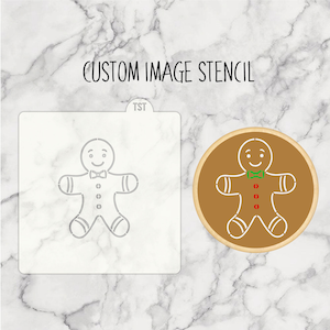 Personalised Custom Cookie Stencils, Custom Biscuit Stencil, Stencil Genie Compatible, Reusable ...