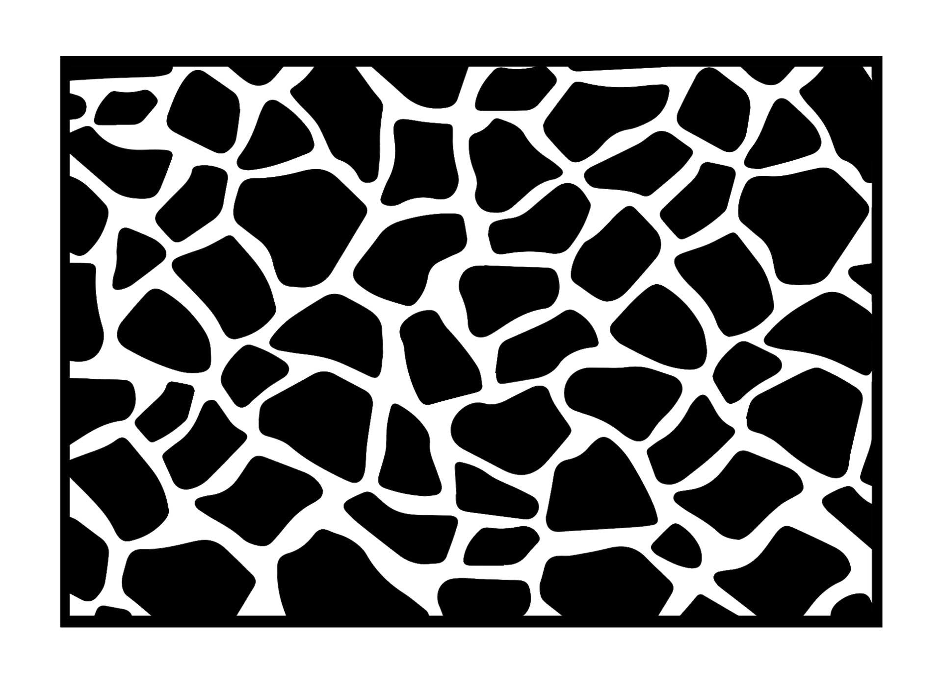 Printable Giraffe Print Stencil