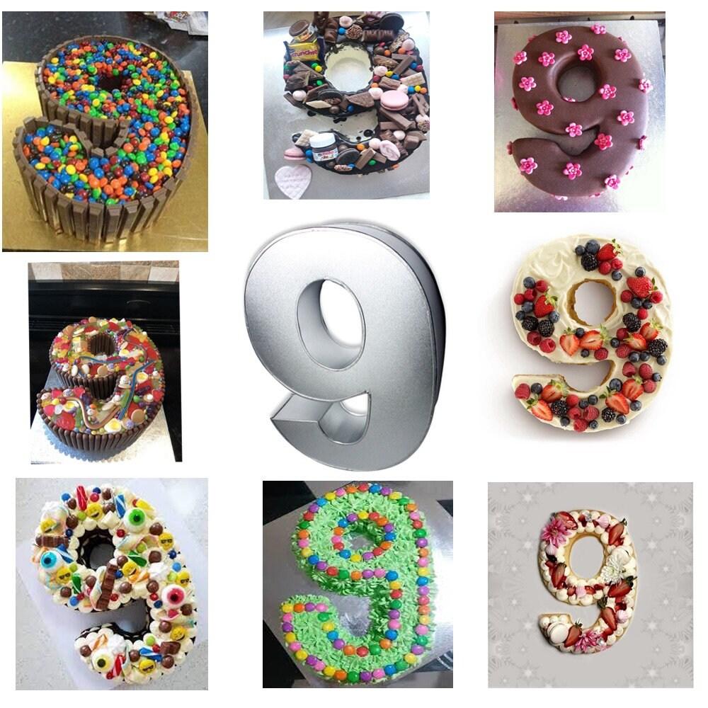 Small Number Birthday Wedding Anniversary Parties Baking Mold Cake Tins ...