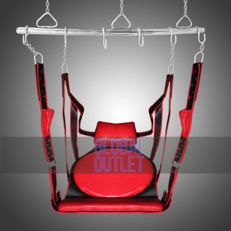 Exclusive Vip Leather Sling Swing Bdsm Bondage Leather Sex Swing
