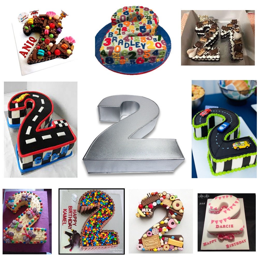 Small Number Birthday Wedding Anniversary Parties Baking Mold Cake Tins ...