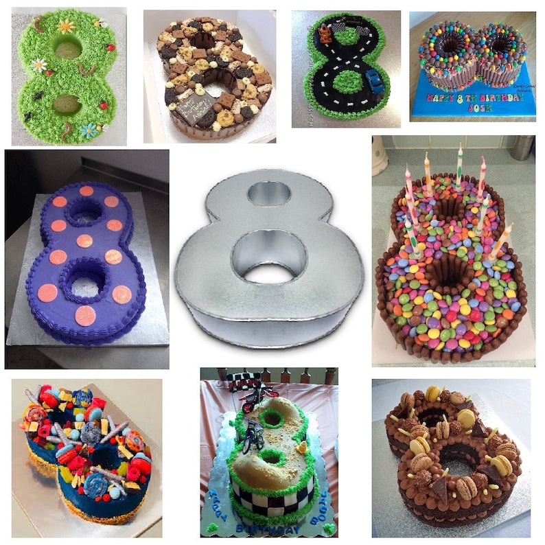 Small Number Birthday Wedding Anniversary Parties Baking Mold Cake Tins ...