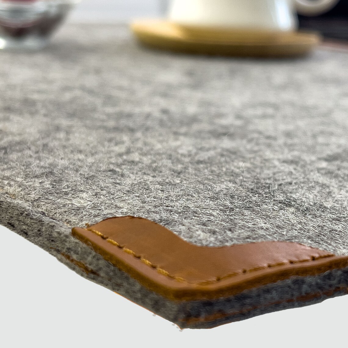 Genuine Felt&leather Grey Desk Mat Best Office Keyboard Mat - Etsy