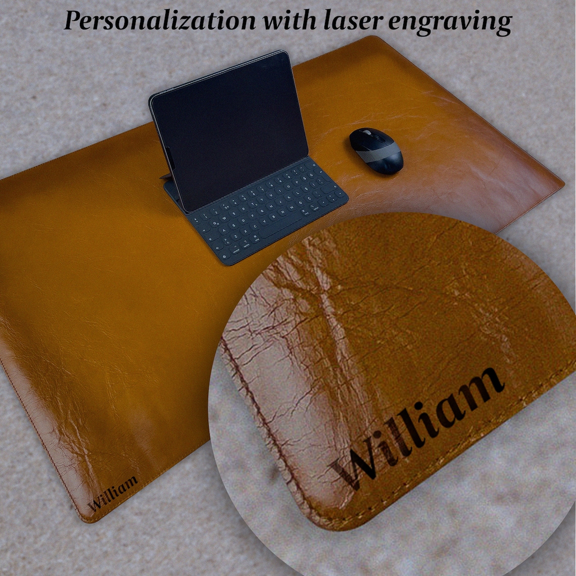 Desk Mat Genuine Leather Best Office Keyboard Mat Leather - Etsy