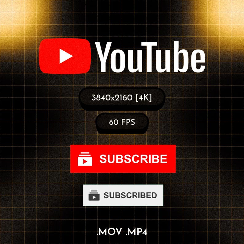 Youtube Subscribe Animation | Like, Subscribe & Bell Button Overlay ...