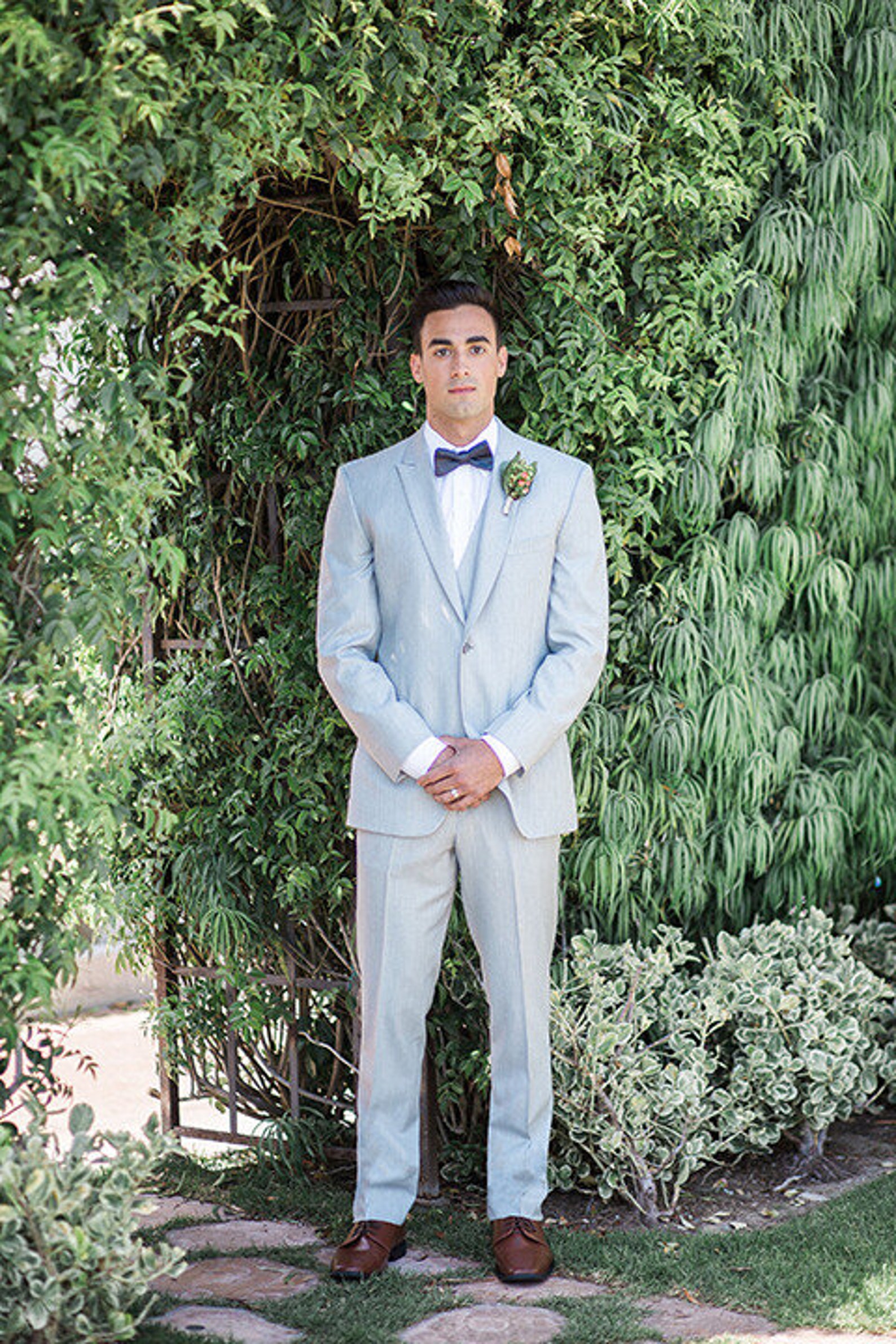 Custom Grey Wedding Suit, Grey Groom Suit, Light Grey Custom Suit ...