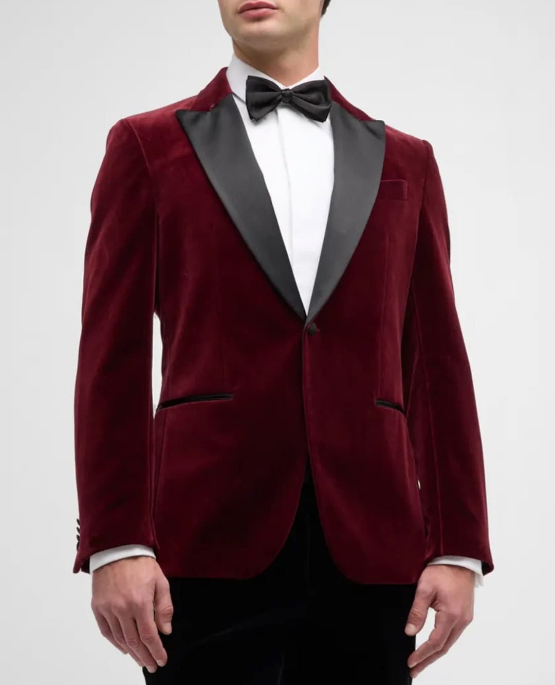 Dark Red Velvet Dinner Jacket, Prom Jacket, Wedding Suit for Men - Etsy