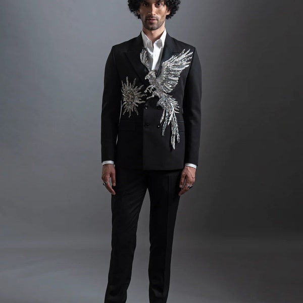 Suits Embroidered Men - Etsy